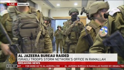 Israel raids and shuts down Al Jazeera bureau in Ramallah | arabtimes