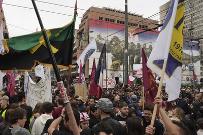 Thousands of protesters rally in Serbia against real estate project ...