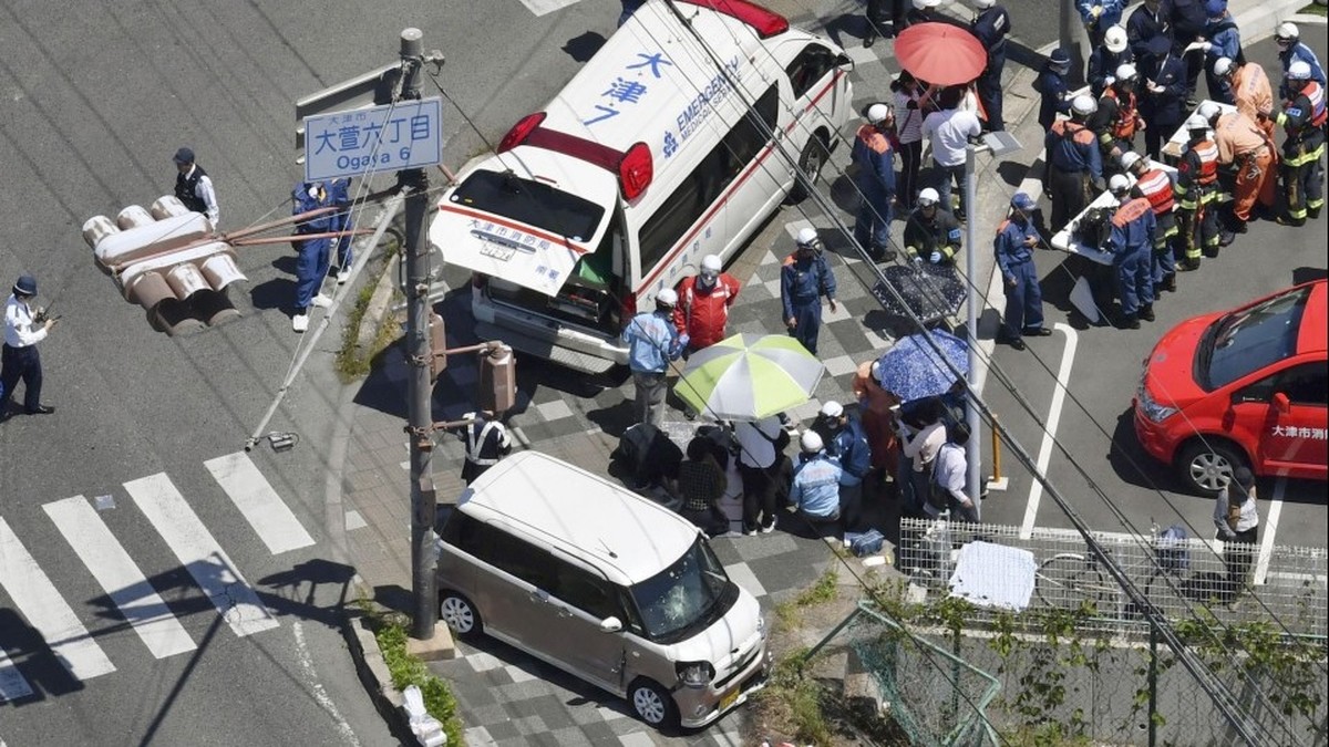Car crash near Tokyo kills driver, injures 9 kindergartners | arabtimes