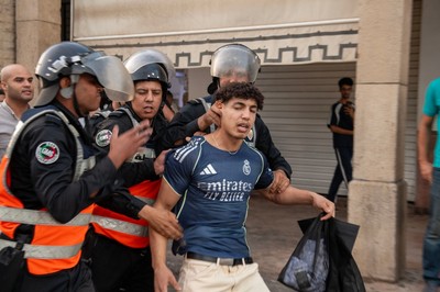 Young Moroccans clash with police while protesting stadium spending ...