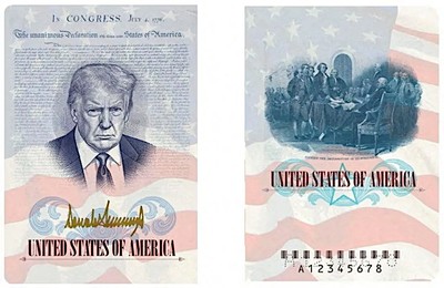US to Issue Limited-Edition Trump Portrait Passports for 250th ...
