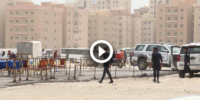 Security disperse crowd of expats in Mahboula | arabtimes