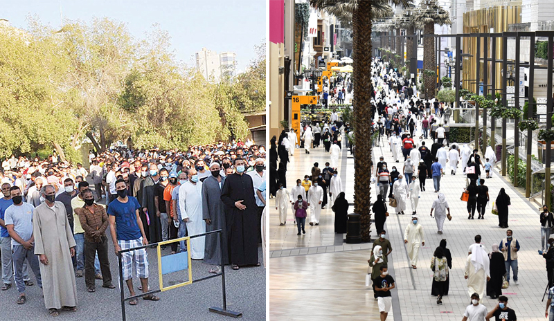Shoppers crowd mall whereas jobless in isolated areas depend on charity ...