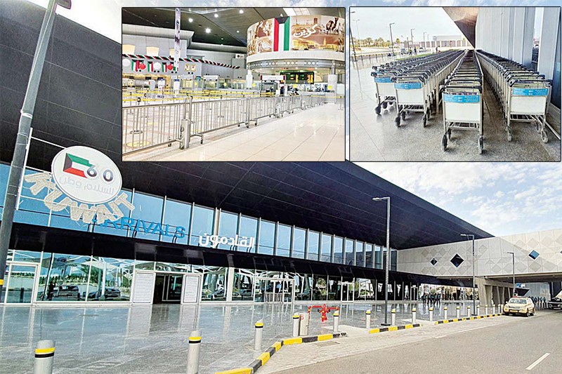 Almost empty planes land at Kuwait International Airport | arabtimes