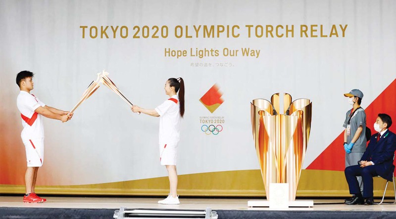 Tokyo Olympic torch relay pulled off streets in Hiroshima | arabtimes