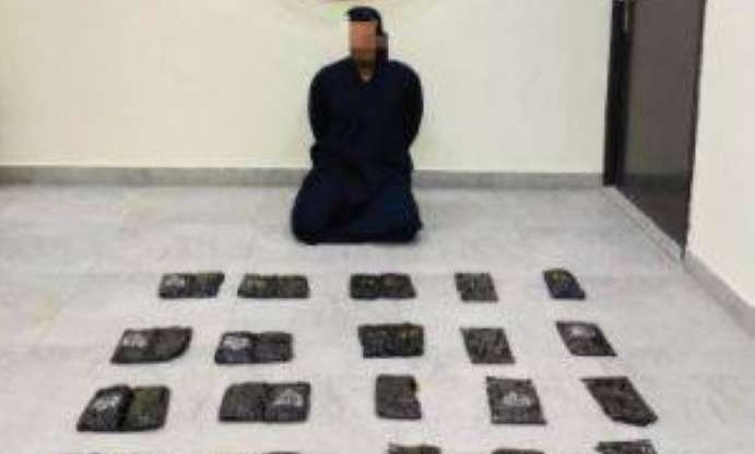 Arab expat arrested for smuggling 20 kgs of hashish | arabtimes