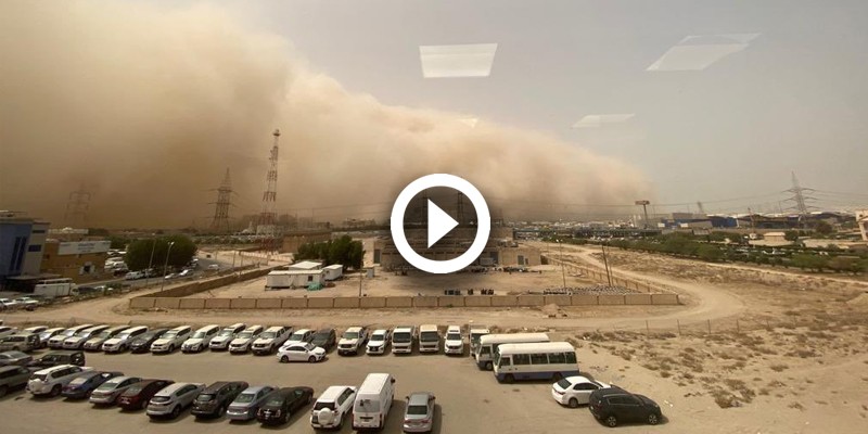 Viral Videos of dust storm in Kuwait | arabtimes
