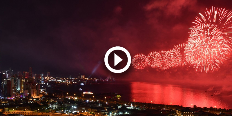 Fireworks festival culminates conclusion Kuwait's national holidays ...