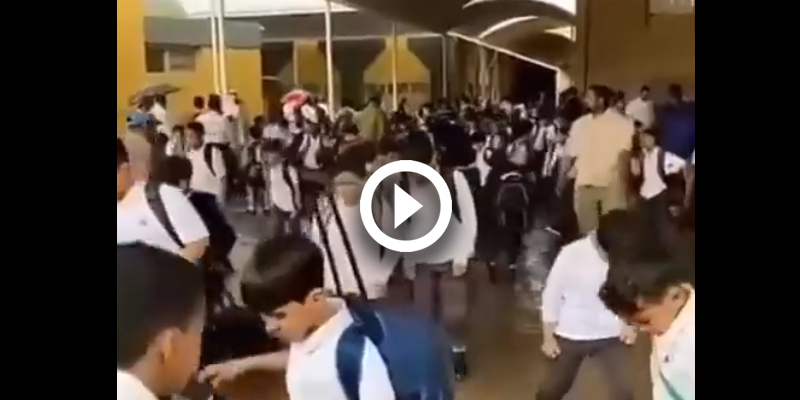 Rain water causes damage to schools | arabtimes