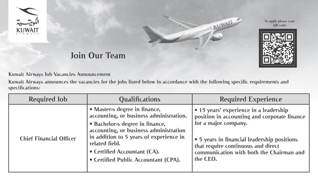 Kuwait Airways Job Vacancies | arabtimes