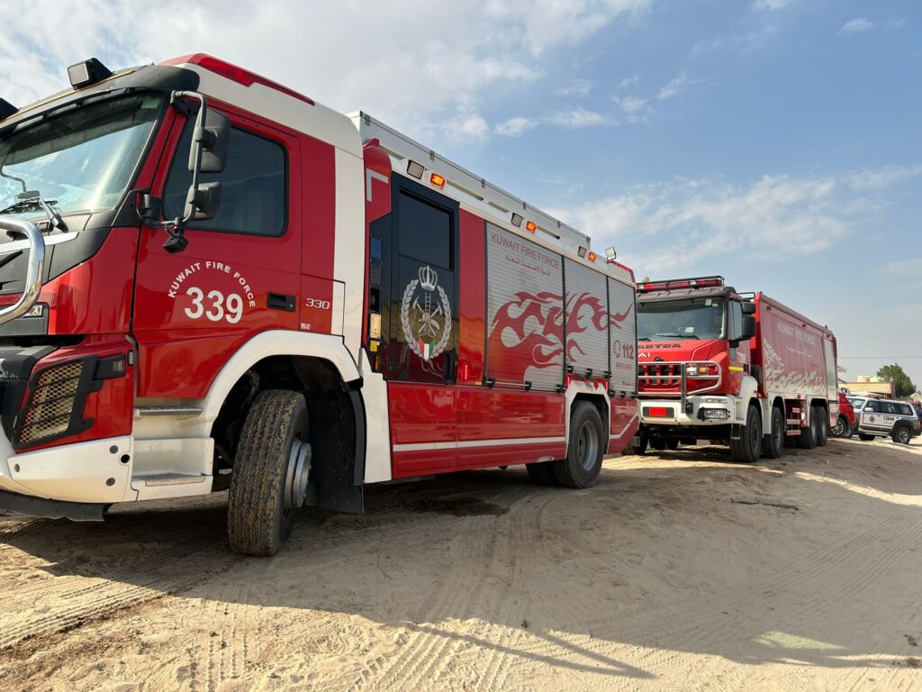 9 people rescued from a burning house in Andalus | arabtimes