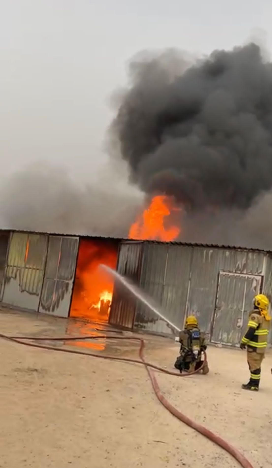 Successful Control of Fire in Kabd by Fire Brigades | arabtimes